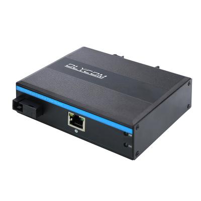China Industrial Ethernet Media Converter Gigabit Unmanaged SC WDM Single Fiber Mini Size for sale