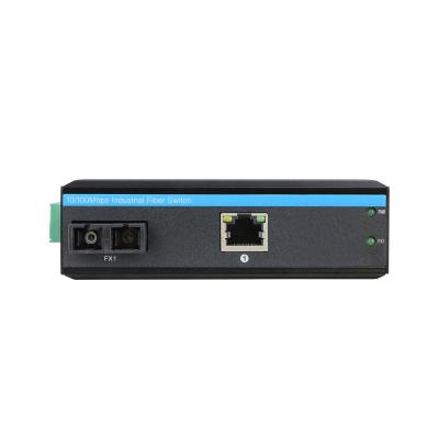 China Industrial Fast Ethernet Media Converter SC Fixed Fiber SM/MM Unmanaged 6KV CE for sale