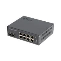 China 10/100/1000M 8 Ports RJ45 Fiber Optic Hub Switch Box With POE Indoor Use for sale