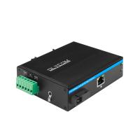 China Single Fiber SC PoE Fiber Media Converter 10/100M Fast Ethernet 15.4W 30W IP40 CE for sale
