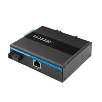 China Single Fiber SC PoE Fiber Media Converter 10/100M Fast Ethernet 15.4W 30W IP40 CE for sale