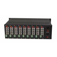 China 3U Video Media Converter Rack Chassis Dual Power Supply For Video Fiber Converter Modules for sale