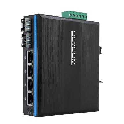 China Industrial Network Switch 6 Port Fast Ethernet 10/100Mbps Fiber Network Realtek Unmanaged for sale