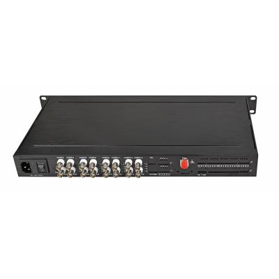 China 16 Port AHD/CVI/TVI Video Converter HD 1080P On Singlemode Fiber Optics AC 220V Input for sale