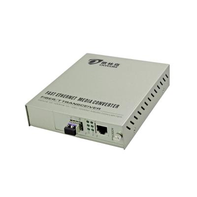 China PoE Media Converter SFP Fiber Optical 10/100M Ethernet Unmanaged 30W Budget for sale