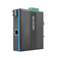 China Industrial PoE Media Converter 15.4W 30W Unmanaged Fast Ethernet DIN Rail CE Mini Size for sale