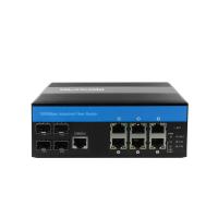 China RoHS CE 6 UTP Port rugged Industrial Managed Ethernet Switch IP40 Protection Grade for sale