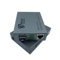 China Single Mode LC SFP POE Fiber Media Converter 10/100/1000M For IP Cameras for sale