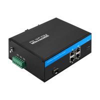 China 4 Port Industrial Fiber Switch Gigabit Ethernet Unmanaged IP40 Outdoor Use CE for sale