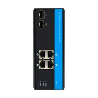 China Durable Gigabit Ethernet Switch Poe Powered 4 RJ45 Ports Redundant Power Inputs for sale