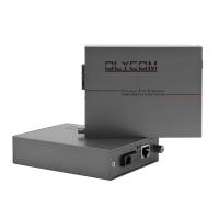 China Single Mode Fiber Media Converter 1.25G Ethernet WDM Optical Unmanaged 30W PoE for sale