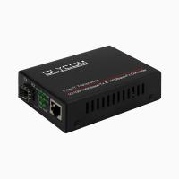 China Single Mode LC SFP POE Fiber Media Converter 10/100/1000M For IP Cameras for sale