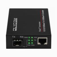 China Single Mode LC SFP POE Fiber Media Converter 10/100/1000M For IP Cameras for sale