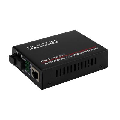 China Single Fiber WDM Optic Media Converter Gigabit Unmanaged 14-Slot Rack Mountable 20KM for sale
