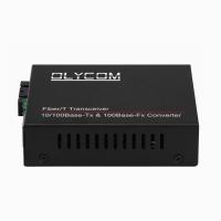 China 10/100M PoE Media Converter Fiber Optic Ethernet 48V SC Dual Fiber For IPC CE for sale