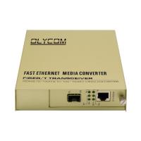 China SFP Single Fiber Media Converter 10/100Mbps AC Input Unmanaged LFPT 2KM 20KM for sale
