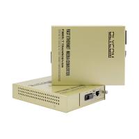 China Single Core Fiber Ethernet Media Converter Unmanaged WDM 1310/1550nm 220V AC Input for sale