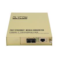 China 10/100Mbps Fiber Media Converter Megabit Ethernet Unmanaged Dual Fiber 220V AC Input for sale