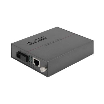 China Gigabit Ethernet Media Converter Single Fiber Optic SC Port Unmanaged 20KM CE for sale