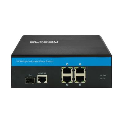 China IM-FP144GW 10/100/1000Mbps 5 Port Gigabit Switch Din Rail With Managed Layer Two for sale