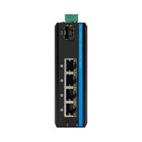 China 4 Port DIN PoE Switch Gigabit Network 100M 1G SFP Fiber Unmanaged Fanless Realtek Based for sale
