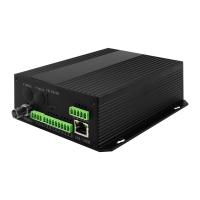 China VIDEO OPTICAL CONVERTER WITH BIDI DATA RS232 RS485 DRY CONTACT WDM FIBER RACK MOUNTED DC12V for sale