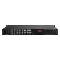 China 16 Por AHD CVI TVI Video Media Converter 1080p 4K AC 220V ST Port 1U Rack for sale