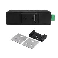 China Mini 5-Port Gigabit Industrial Fiber SFP Switch Unmanaged DIN Rail DC12V for sale