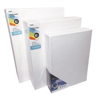 China Custom Size 280g Cotton Stretched Canvas Lienzos Para Pintar Canvases For Painting for sale