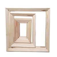 China Pine Wood Canvas Stretcher Frames , Acrylic Painting Stretcher Bars Precision Cut for sale