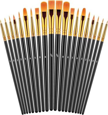 China Acrylic Oil Watercolor Paint Brushes Set UV Resistant For Body Face Rock Canvas for sale
