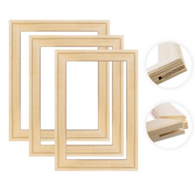 China MDF Board Pine Canvas Stretcher Bars Kiln Dried Splinter Free For DIY Framing for sale