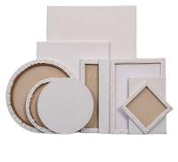 China Round Shape Wood Framed Stretched Artist Painting Canvas For Oil And Acrylic Painting for sale