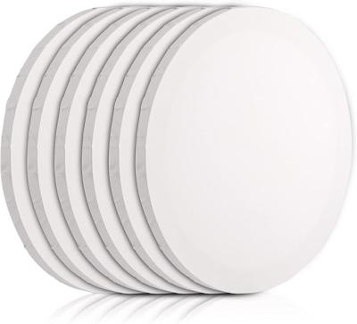 China 4 Pack Round Pre Stretched Canvases Blank Painting Canvas Boards Water Resistant for sale