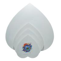 China Heart Shaped Stretched Canvas Board Pre Primed Blank Stretched Canvases For Painting for sale