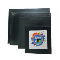 China Customizable Black Stretched Blank Black Stretched Painting Canvas Boards Various Sizes for sale