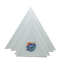 China Triangle Shaped Blank Stretched Canvas 280G Cotton Stretched Artist Canvas For Painting for sale