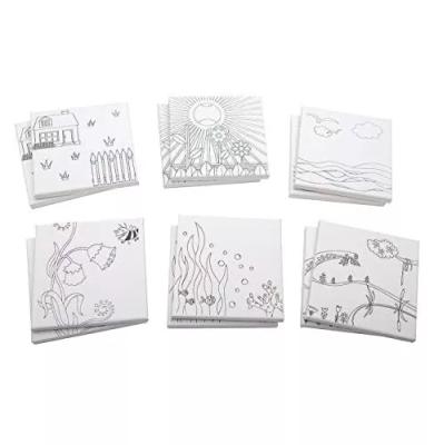 China Beginner Friendly Pre Drawn Art Canvas Oil Painting Set Landscape Style for Kids for sale