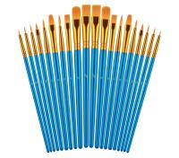 China Acrylic Painting Watercolor Blue Artist Paint Brushes Set For Body Face Rock Canvas for sale