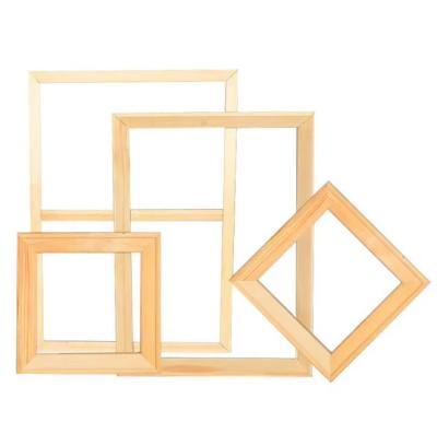China Customizable Art Painting Frame DIY Wooden Nature Color Stretched Canvas Bar for sale
