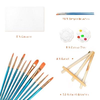 China Custom Size Art Canvas Painting Kits DIY Painting Tools For Kids for sale