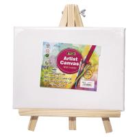 China Tabletop Mini Art Easel And Canvas Set , Canvas Easel Paint Set Custom Size for sale