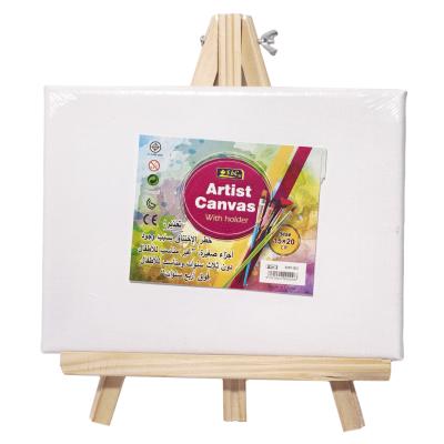 China Tabletop Mini Art Easel And Canvas Set , Canvas Easel Paint Set Custom Size for sale