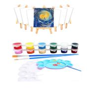 China Kids Adults Artists Beginners Canvas Painting Kits With Palettes And Brushes OEM for sale
