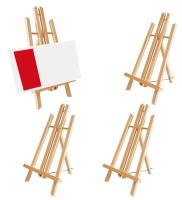 China Adjustable Desktop Wooden Display Easel Triangular Portable Easel Stand For Art Painting for sale
