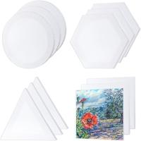 China Multi Shape Artist Stretched Canvas Boards Acrylic Painting Wood Framed Blank Canvas for sale