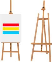 China Adjustable Height Painting Wooden Display Easel Stand For Artist Beginners Students for sale