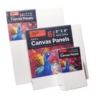 China 100% Cotton Painting Canvas Panel With Pine Wood Cradled Paint Boards Lightweight for sale