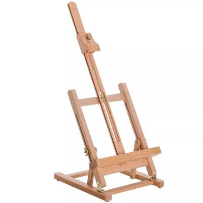 China H Frame Tabletop Wooden Easel Stand Art Display Easel For Painting And Displaying for sale