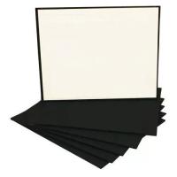 China 15 Pack Canvas Boards For Oil Painting , Black Cotton Canvas Panels Multi Purpose for sale